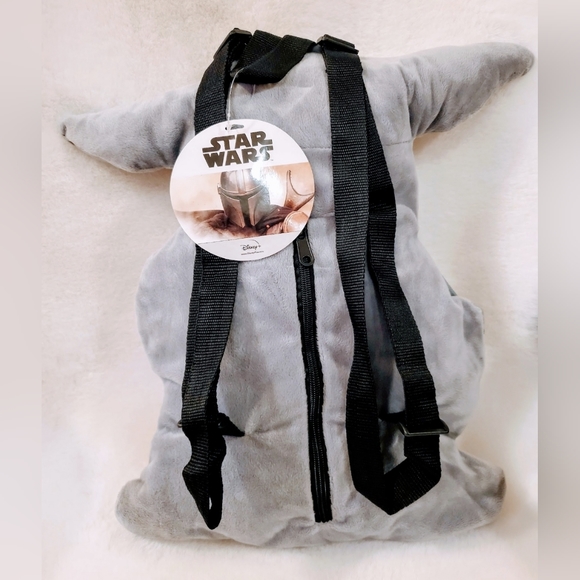 Disney | Bags | Star Wars The Mandalorian Baby Yoda Plush Backpack ...